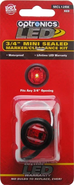 OPTRONICS MCL12RK MARKER Clearance Light Kit Red $29.08 - PicClick CA