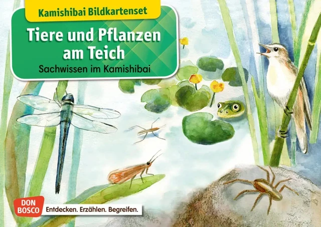 TIERE UND PFLANZEN am Teich. Kamishibai-Bildkartenset. Katharina Stöckl-Bauer EUR 17,95 ...