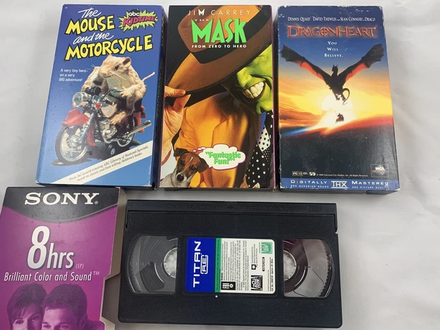 VHS 90’S KIDS Movie Lot The Mouse & The Motorcycle The Mask Titan AE ...