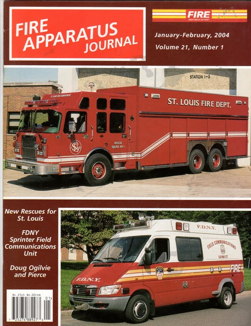 FIRE APPARATUS JOURNAL magazine - Vol 21, No 1, January-February 2004 £ ...