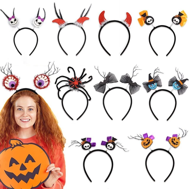 HALLOWEEN SPIDER BAT Witch Headband Costume Party Hair Accessory UK £3. ...