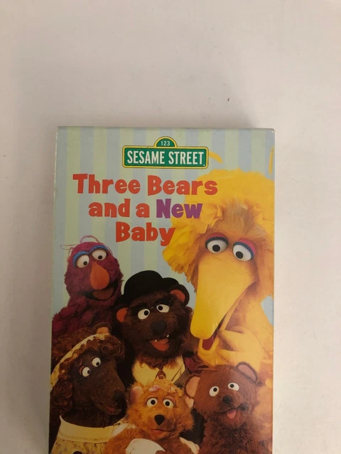 SESAME STREET-THREE BEARS and a New Baby (VHS,2003)-TESTED COLLECTIBLE ...