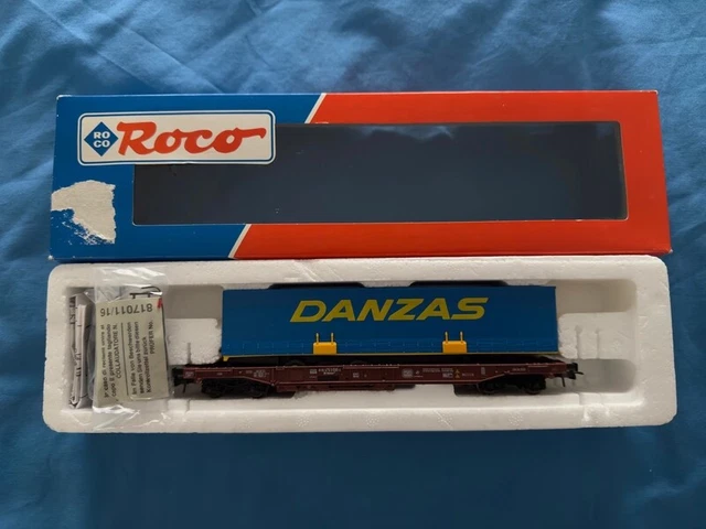 ROCO 46373 WAGON porte conteneurs DB Danzas EUR 27,50 - PicClick FR