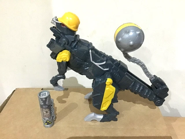 POWER RANGERS DINO Charge GREY Pachy Zord + Number 8 Dino Charger V.VGC ...