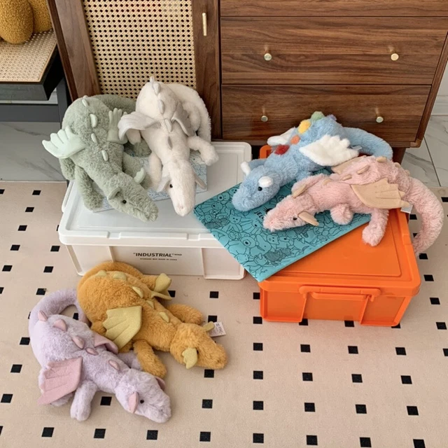 JELLYCAT FLUFFY COLLECTIBLE Large Sparkly Golden Dragon Plush Cuddly ...