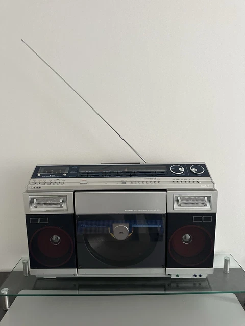 VINTAGE SHARP VZ-2000E Ghettoblaster Boombox Radio Cassette & Record ...