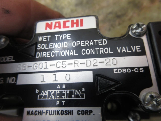 NACHI ÉLECTROVANNE SS-G01-C5-R-D2-20 Mfg 110 EUR 189,77 - PicClick FR