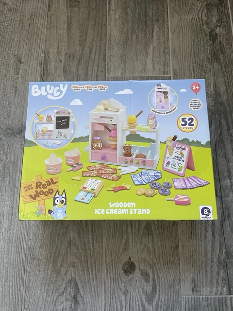BLUEY WOODEN ICE Cream Stand ACTIVITY SET **BRAND NEW** £22.50 ...