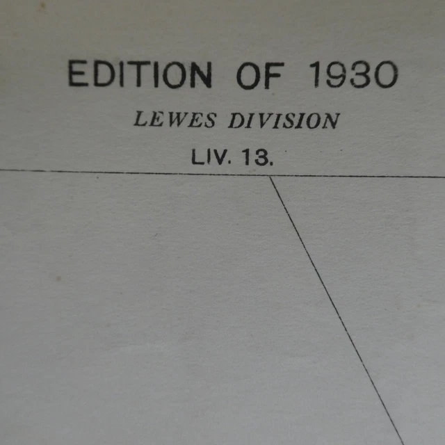 OS MAP SHEET 1:2500 SUSSEX LARGE 25" 1 mile KINGSTON LEWES 1930 LXVII £ ...