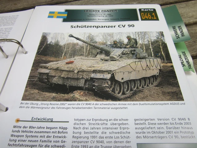 ARCHIV MILITÄRFAHRZEUGE LEICHTE Panzer 46.1 Schützenpanzer CV 90 ...