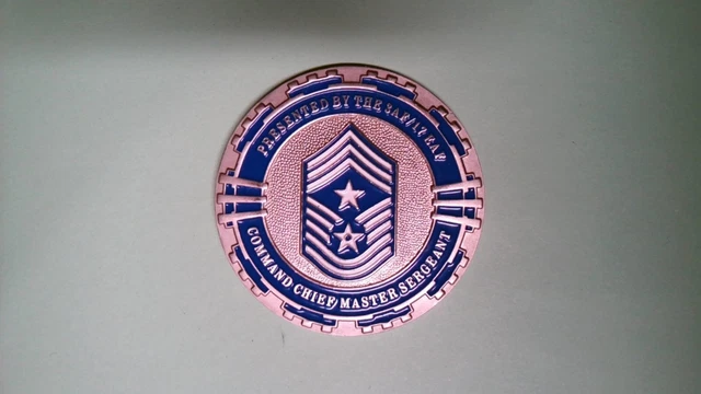 CHALLENGE COIN PRESENTED By 3Af/17Eaf Command Chief Master Sergeant £17 ...