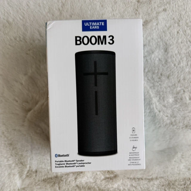 ULTIMATE EARS BOOM 3 Bluetooth Waterproof Portable Speaker 15W Black £ ...