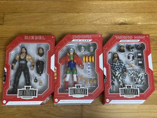 NEW! MATTEL CREATIONS WWE Ultimate Edition DOINK MACHO DIESEL figure ...