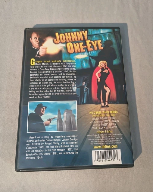 JOHNNY ONE-EYE (DVD, 1950) Harry Bronson, Raymond Largay, Dolores Moran ...