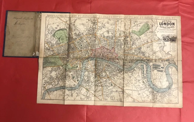ORIGINAL -1850- GILBERT’S Map of London (New plans of London from ...