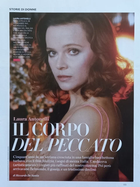 ITALIAN CLIPPING RITAGLIO 2023 LAURA ANTONELLI il corpo del peccato 3 PAGINE EUR 4,00 - PicClick IT