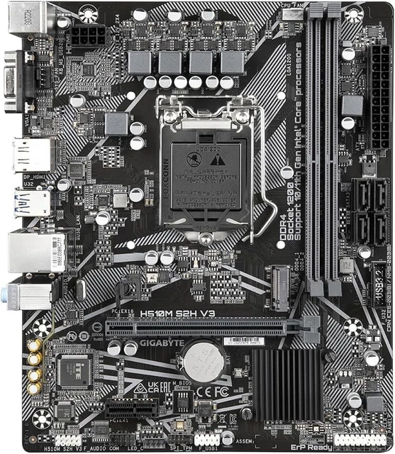 GIGABYTE H510M S2H V3 Motherboard Socket 1200/H510 Express/DDR4/S-ATA ...
