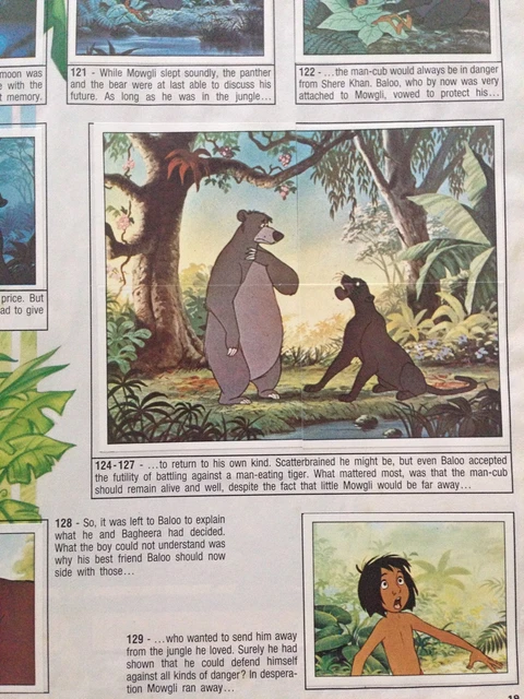 RARE DISNEY PANINI Sticker Album THE JUNGLE BOOK (1983) 100% Complete ...