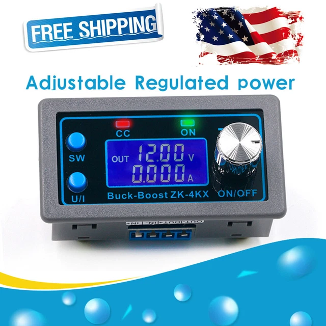 DC-DC STEP-DOWN/UP BUCK Boost Power Supply Module LCD Digital Display ...