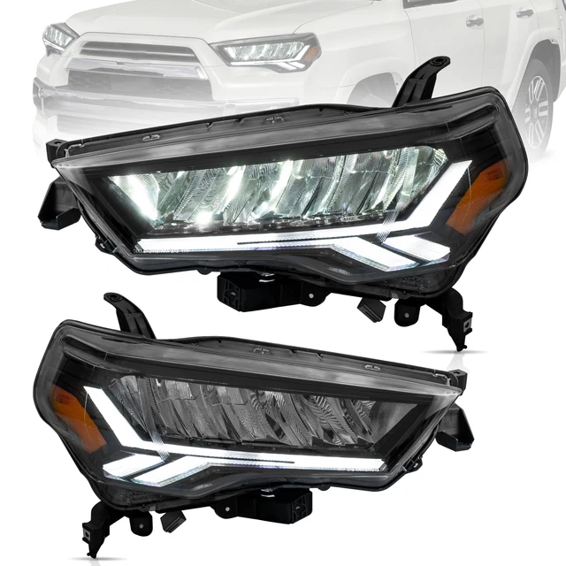 VLAND LED PROJECTOR Headlights DRL For Toyota 4Runner 2014-2022 2023 ...