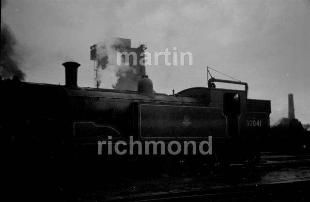 EXMOUTH JUNCTION M7 0-4-4T 30041 17.7.54 6 x 9 cm Negative & Photo ...