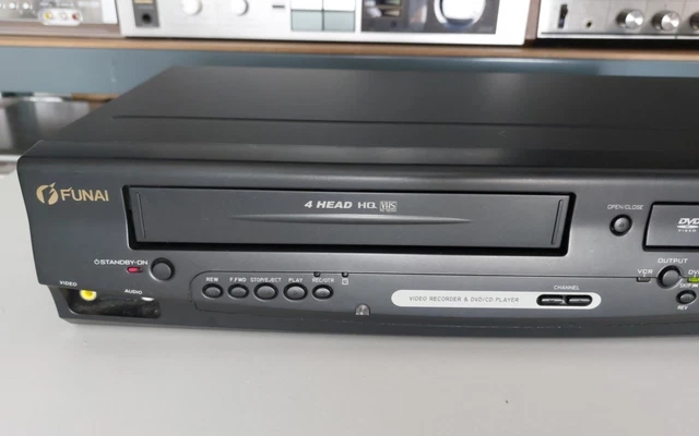 FUNAI D8C COMBINÉ Lecteur VHS DVD sans télécommande Très Bon État ...