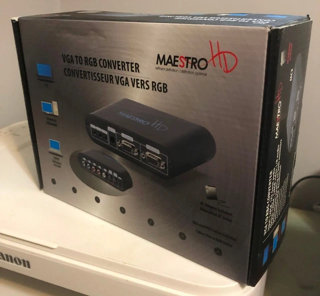 MAESTRO HD VGA to RGB Converter Model MC3 - New Old Stock - Laptop ...