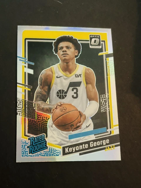 2023-2024 PANINI OPTIC NBA Keyonte George Silver Prizm Holo Rated Rookie Jazz RC EUR 22,74 ...