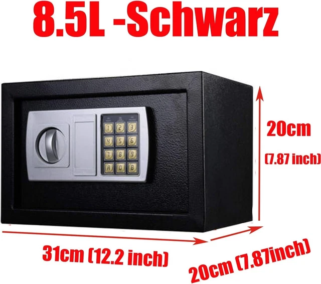 TRESOR MÖBELTRESOR DOPPELBARTSCHLOSS Eisenstahl Safe mit elektronischem ...