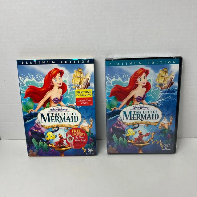DISNEY'S THE LITTLE Mermaid DVD 2-Disc Platinum Edition with Bracelet ...