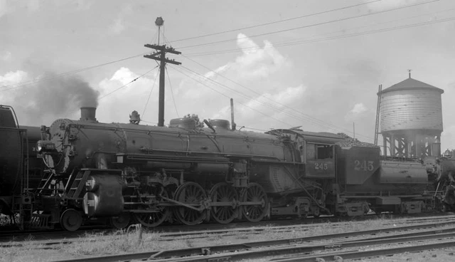 SAL SEABOARD AIR Line Railroad Locomotive Engine No 245 Old Train Photo ...