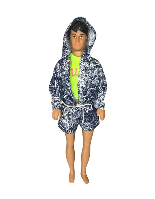 VINTAGE KEN CLONE Fashion Doll In 80's/90's Beach Surf Outfit Neon ...