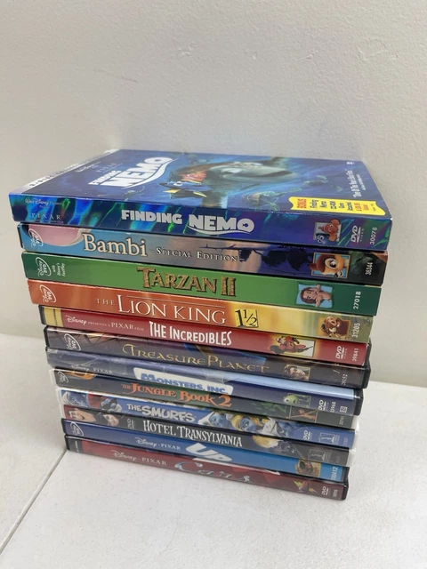 LARGE DISNEY KIDS Dvd Movie Bundle Lion King Tarzan Bambi And More $58. ...