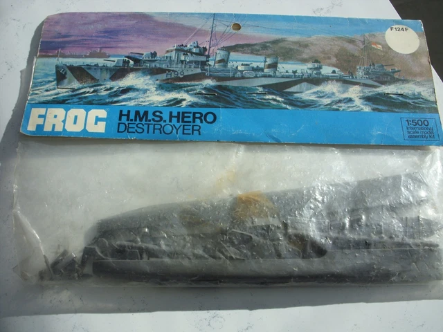 VINTAGE FROG HMS Hero Destroyer 1:500 Scale £29.99 - PicClick UK