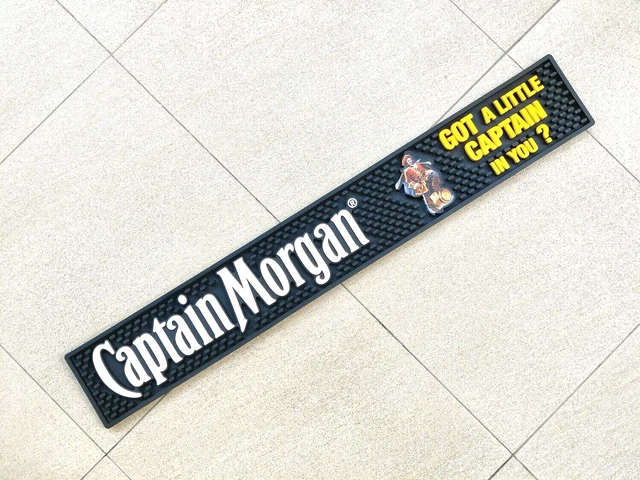CAPTAIN MORGAN GOT A LITTLE CAPTAIN Rubber drip mat bar mat spill mat ...