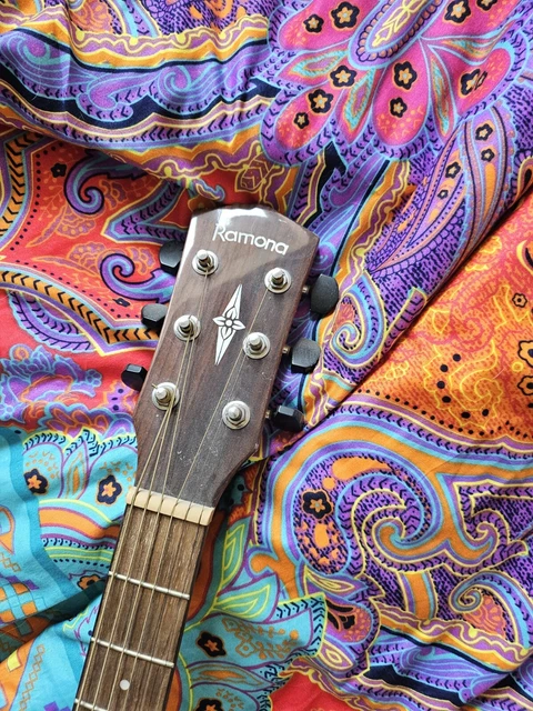 RAMONA ACOUSTIC GUITAR With Pearl Inlay £68.32 - PicClick UK