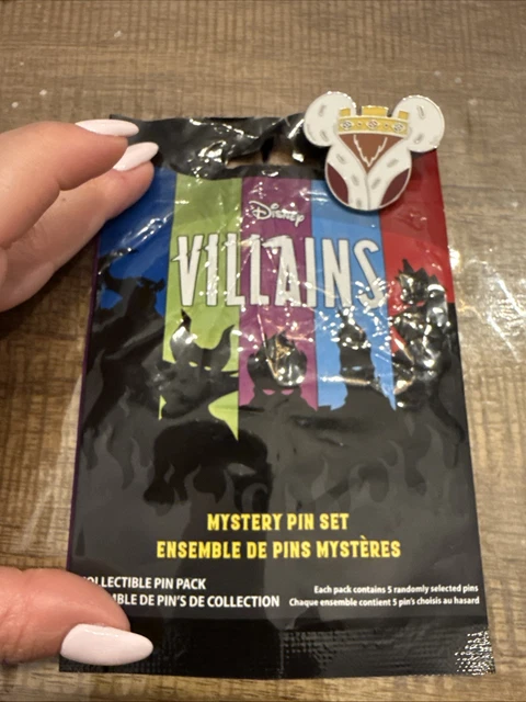 DISNEY VILLAINS MICKEY Icons Mystery Pin Set 2025 authentic Prince John ...