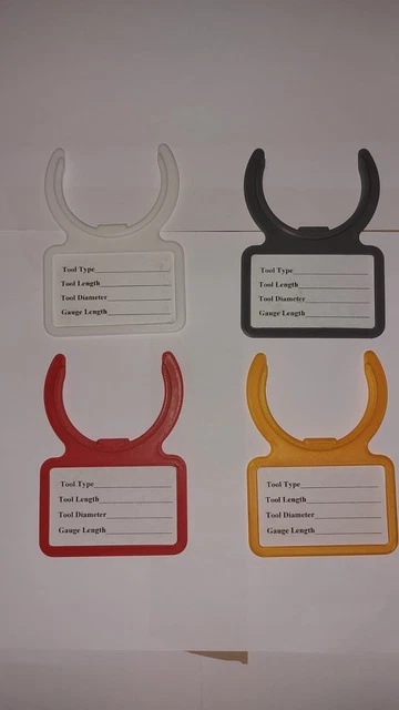 25 PACK 3D Printed BT40 Tool Holder Tags : Reusable, Easy Fitting £18. ...