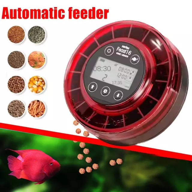PETBANK AUTOMATIC FISH Feeder for Aquarium - Auto Food Dispenser with ...