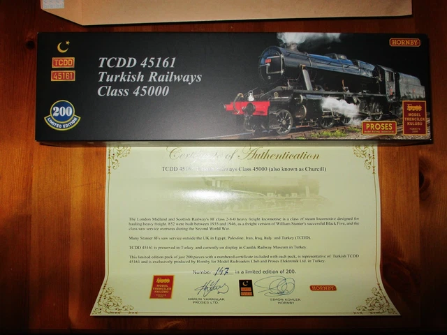 HORNBY R3083 TCDD Stanier Class 8F Locomotive 45161. Turkish. MINT & V ...