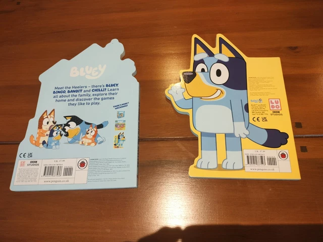 BLUEY ALL ABOUT Bluey & At Home With The Heelers (Shaped Board Books ...
