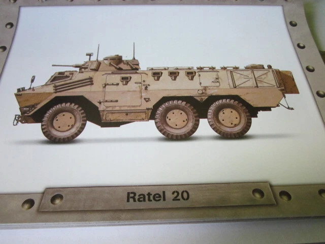 RADPANZER TYPENBLATT RATEL 20 Südafrika 1975 Schützenpanzer EUR 4,90 ...