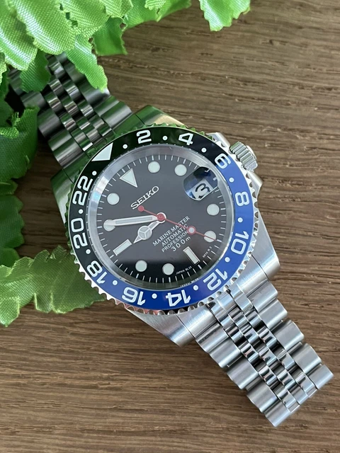 SEIKO NH35 BATMAN Custom Built Dive Watch Seiko Mod £2.20 - PicClick UK