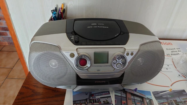 PHILIPS RADIO CD Cassette AZ1316 CD Soundmachine Digital Tuning ...