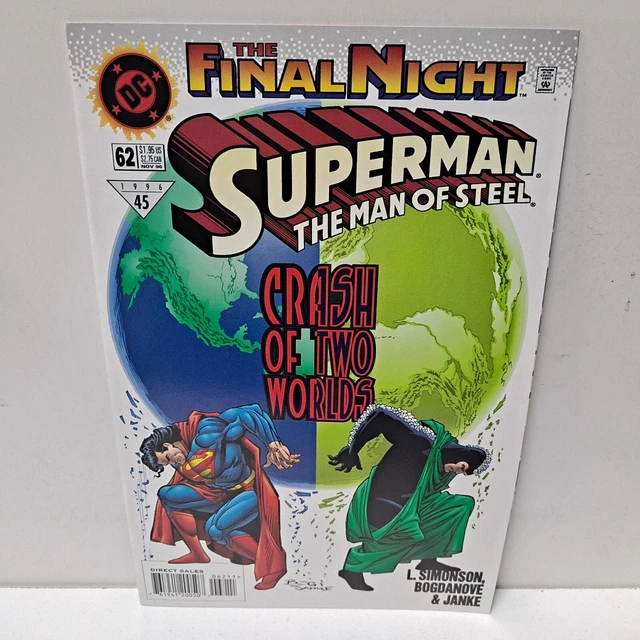 SUPERMAN THE MAN of Steel #62 DC Comics 1996 in perfette condizioni/nm ...