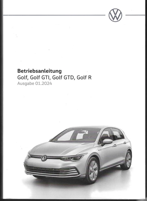 VW GOLF 8 operating instructions 2024 operating instructions manual GTI ...