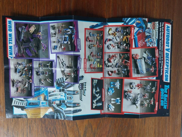 HASBRO TRANSFORMERS G1 Promo Leaflet Poster £10.00 - PicClick UK