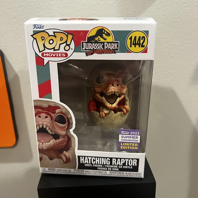 FIGURINE VINYLE SDCC 2023 Funko Hatching Raptor Jurassic Park 30th ...
