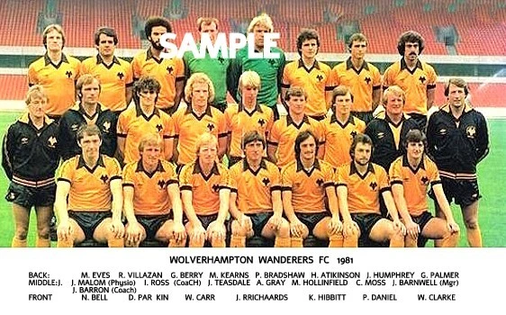 WOLVERHAMPTON WANDERERS FC 1981 Team Photo £1.00 - PicClick UK
