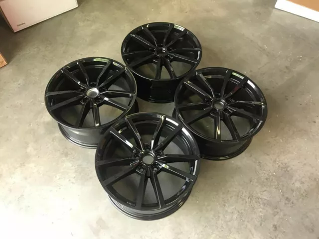 18and Vw Golf R Pretoria Style Alloy Wheels Gloss Black Golf Mk5 Mk6 Mk7